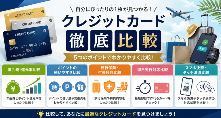クレジットカードおすすめ最強ランキング【2026年】還元率・特典まで完全解説